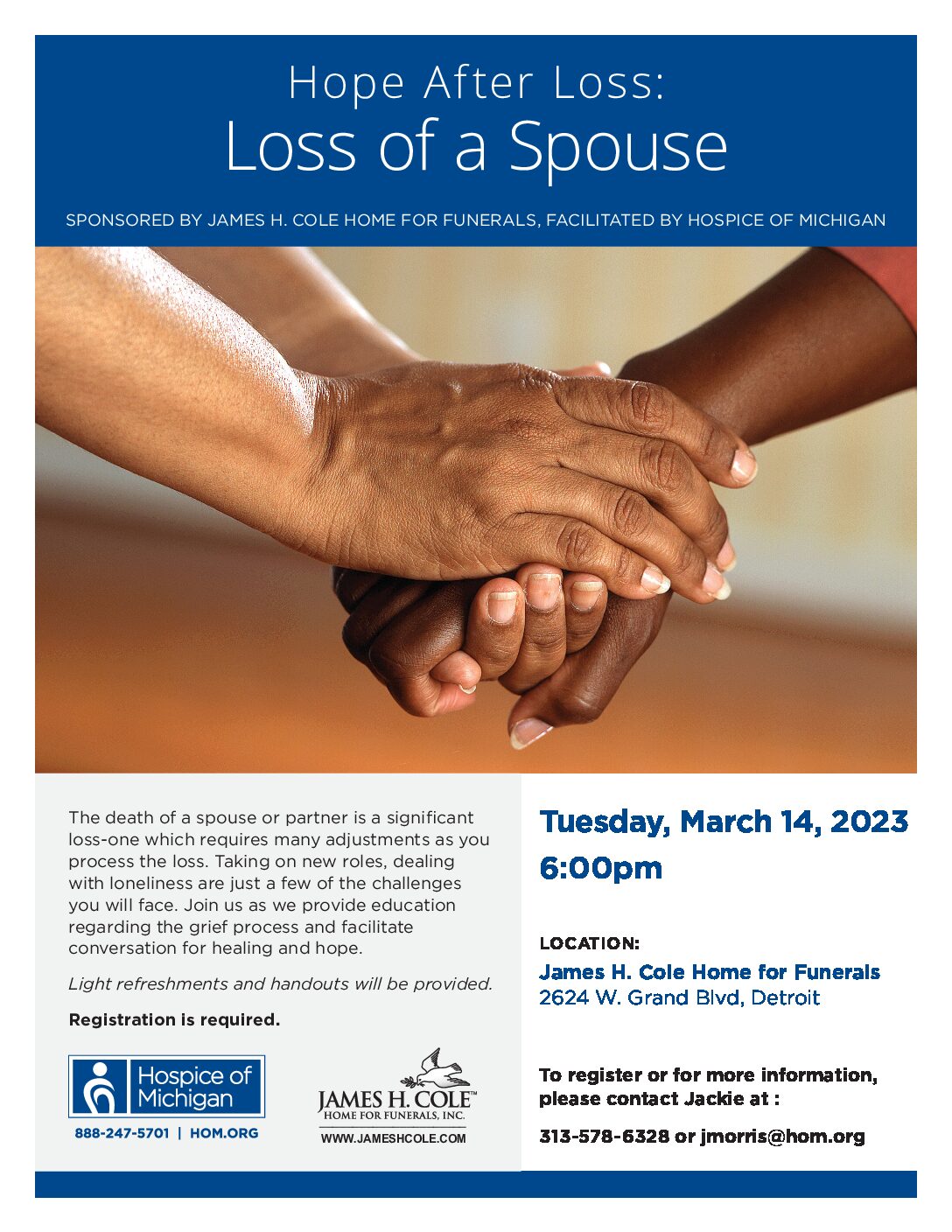 Hope After Loss-Loss of a Spouse 2023 | James H. Cole Home for Funerals